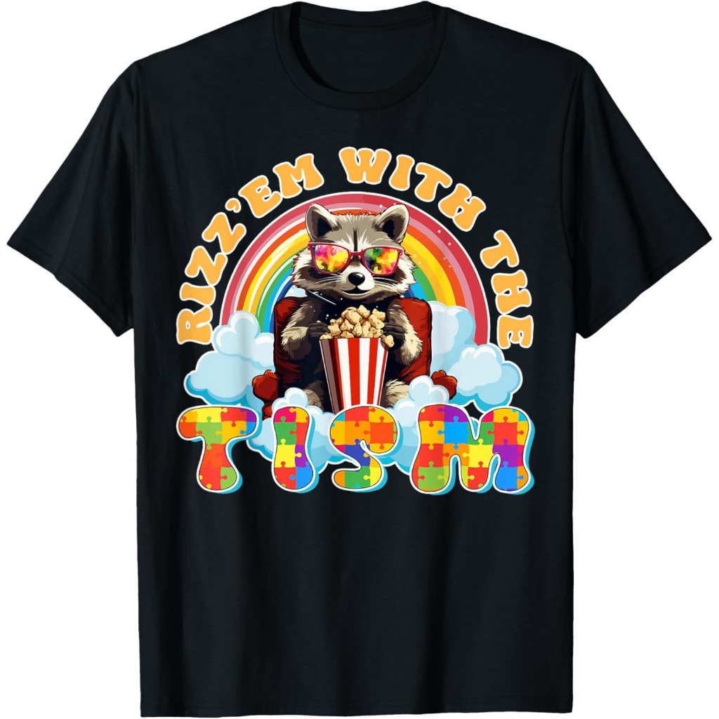 Jual Kaos Meme Lucu Tisme Rakun Autisme Rakun Autis untuk Pria dan ...