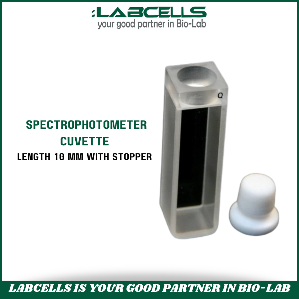 Jual Standard Spectrophotometer Cuvette with Stopper Q12010 | Shopee ...