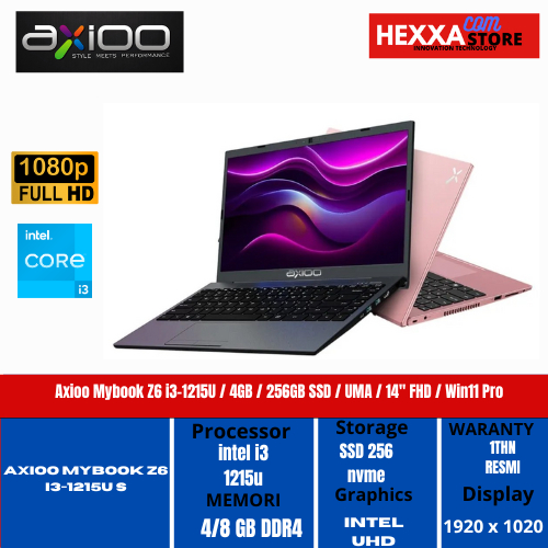 Jual AXIOO MYBOOK Z6 INTEL CORE I3-1215U 8GB DDR4 512GB SSD NVME 14 INCH FHD IPS WIN11 PRO ...