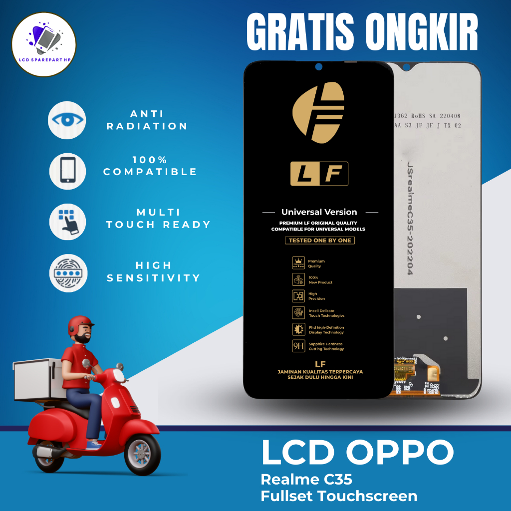 Jual LCD REALME C35 FULLSET TOUCHSCREEN | Shopee Indonesia