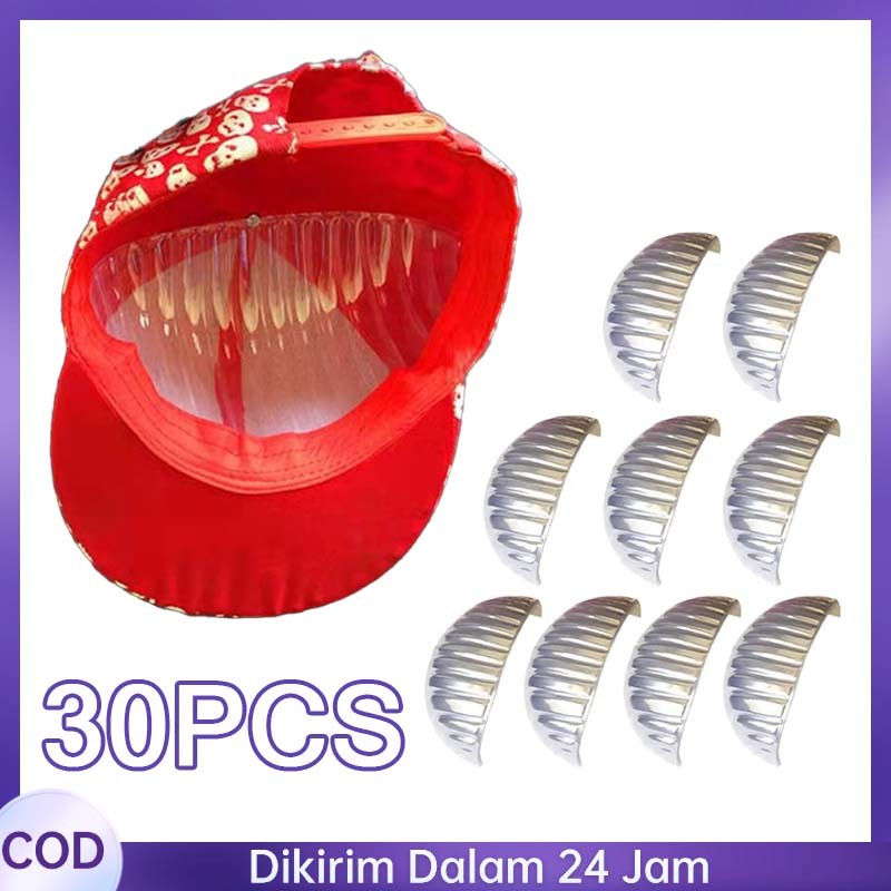 Jual 30pcs Alat Topi Soko Penegak Topi Bahan Plastik Polos Bening Untuk ...