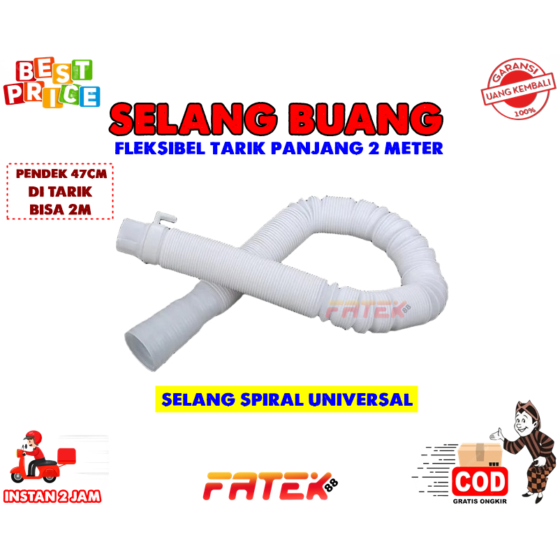 Jual SELANG PEMBUANGAN AIR MESIN CUCI | SLANG BUANGAN FLEKSIBEL TARIK ...