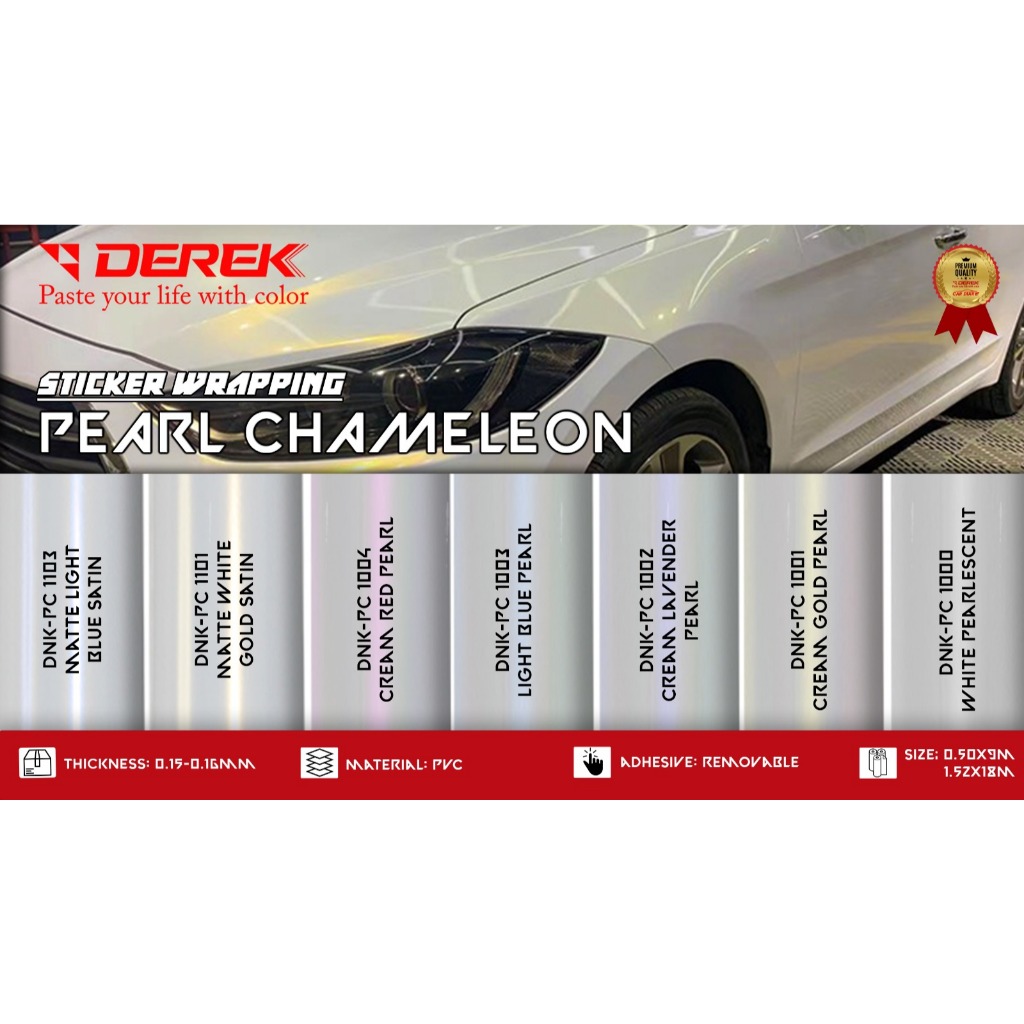 Jual Stiker Derek Pearl Chameleon Lembayung – Body Mobil Motor 50cm ...