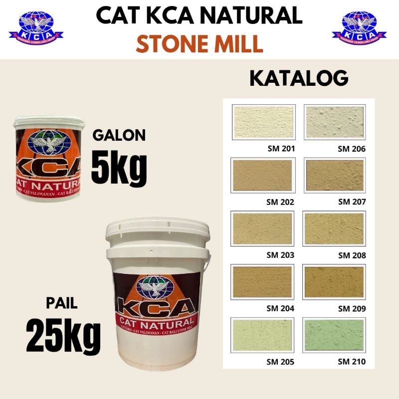 Jual Cat Tekstur KCA Natural Stone Mill | Shopee Indonesia