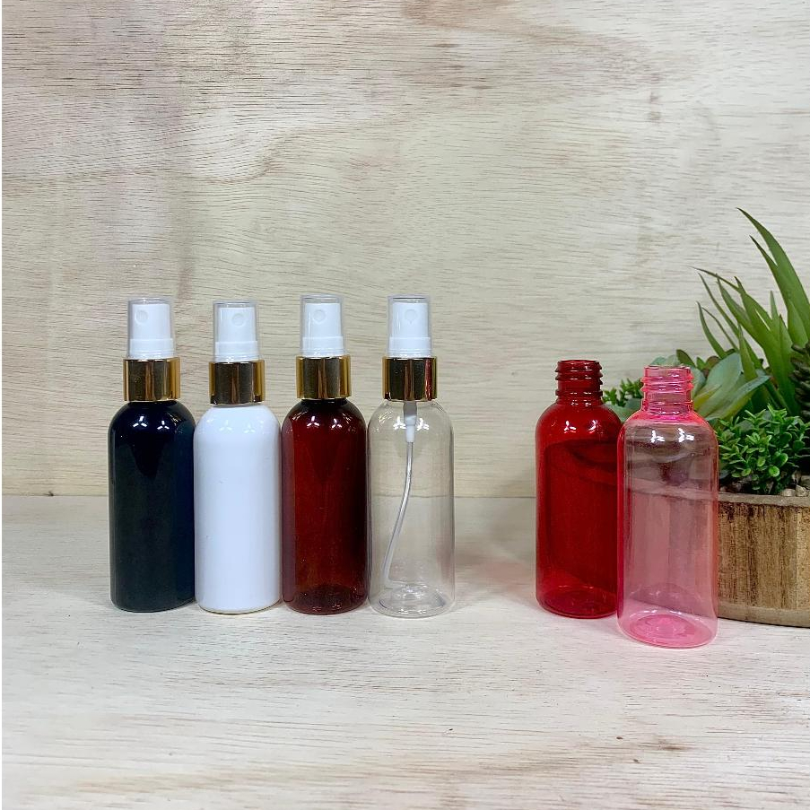 Jual Botol Spray 60ml / Botol Pet 60ml - Tutup Spray Gold Neck 18 ...