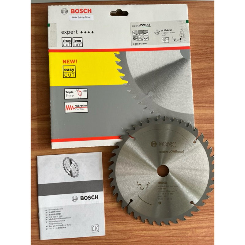 Jual Bosch Original Mata Gergaji Serkel kayu 7x40T | Shopee Indonesia