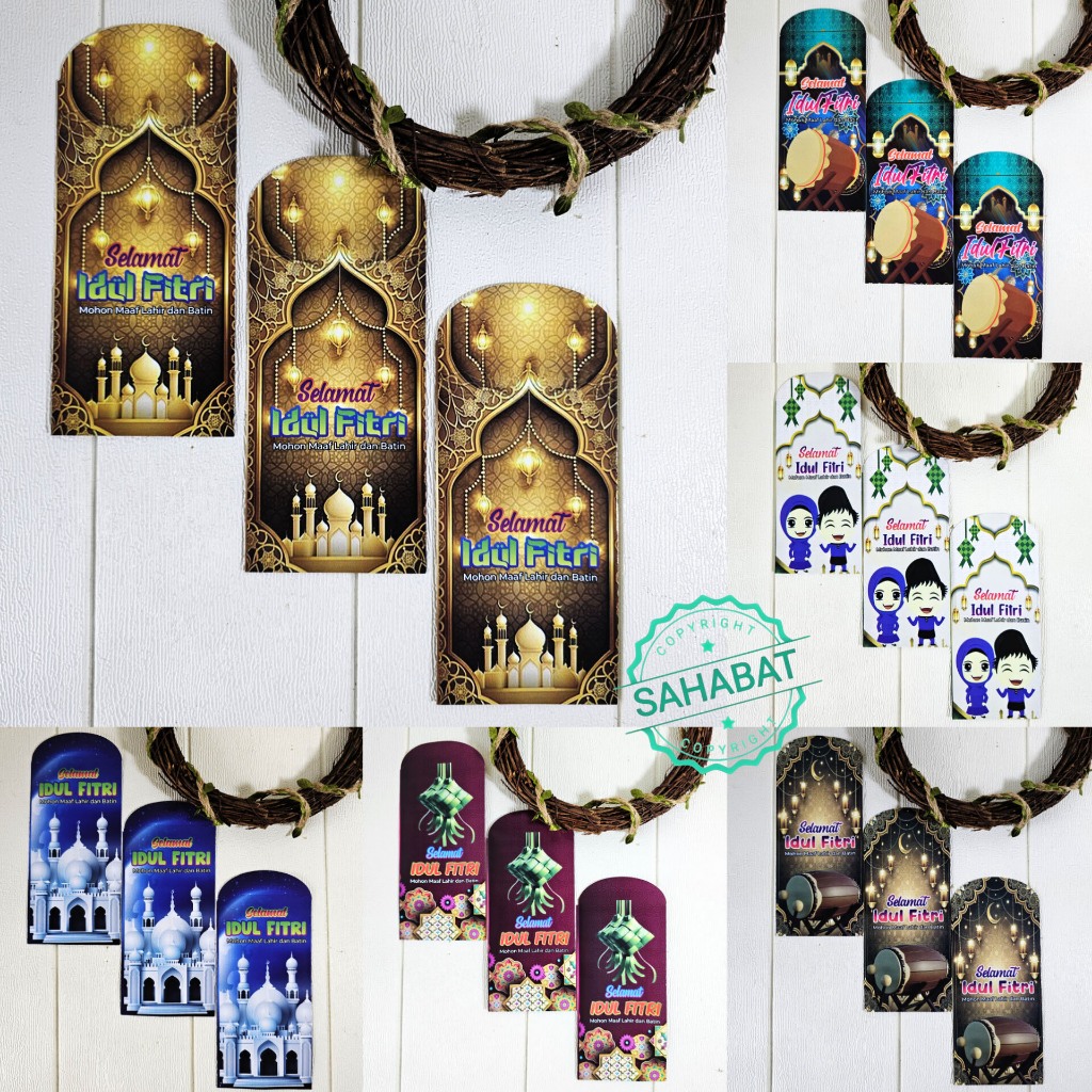 Jual 10PCS AMPLOP ANGPAU LEBARAN IDUL FITRI MOTIF HK MASJID BESAR ...