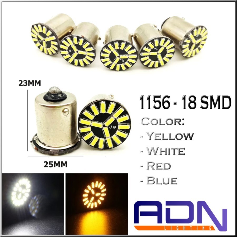 Jual LAMPU LED SIGN SEIN 1156 BA15S 18 SMD 3014 S25 BAYONET LAMPU ...