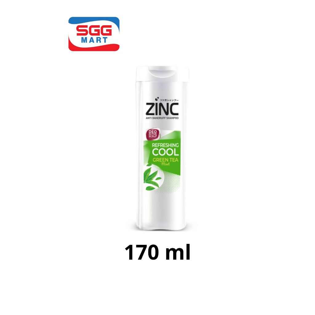 Jual Shampoo Zinc Refreshing Cool Green Tea Mint Botol 170ml | Shopee ...
