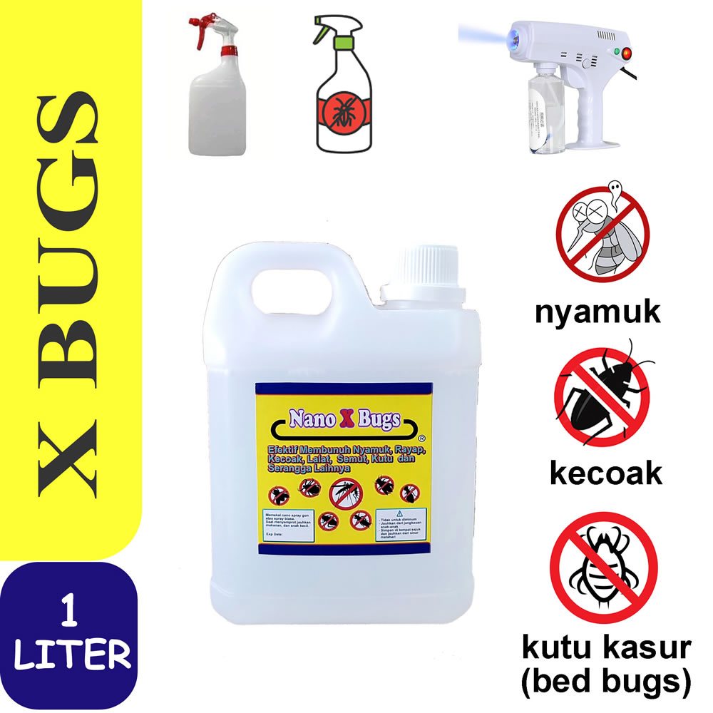 Jual Nano Bug / Nano Bugs 1 Ltr Cairan Spray Khusus Serangga. Nyamuk ...
