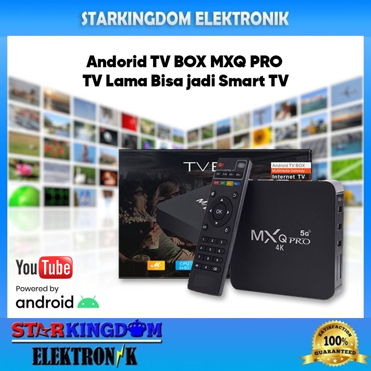 Jual Android Box MXQ Pro 4K UHD Smart TV 8GB RAM 64GB ROM Quad Core ...