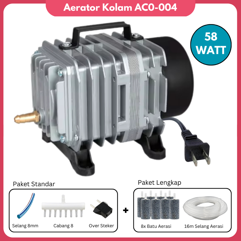 Jual Pompa Aerator Kolam ACO 004 Mesin Blower Udara Kolam Ikan Pompa ...