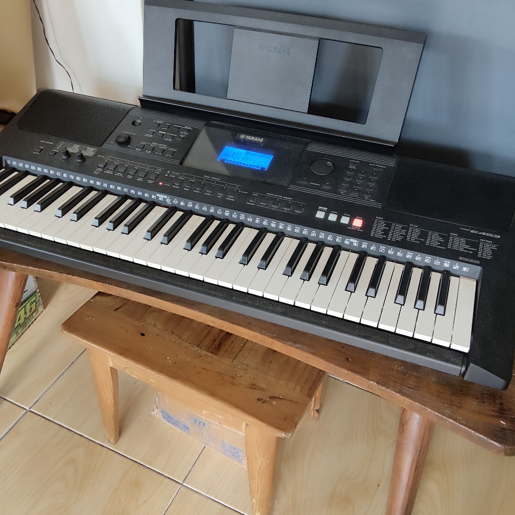 Jual Keyboard Yamaha PSR-E453 Built-Up Bekas Kondisi Baik | Shopee ...