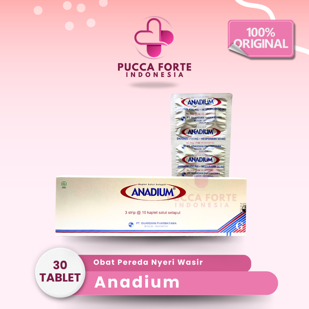 Jual Anadium - Membantu mengurangi gejala hemoroid, nyeri dan edema ...