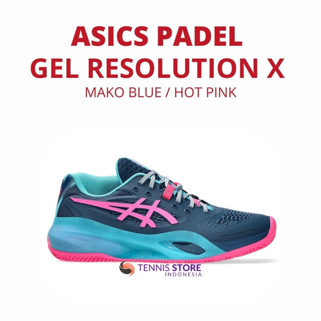 Jual Sepatu Padel Asics GEL RESOLUTION X / Mako Blue Hot Pink | Shopee ...