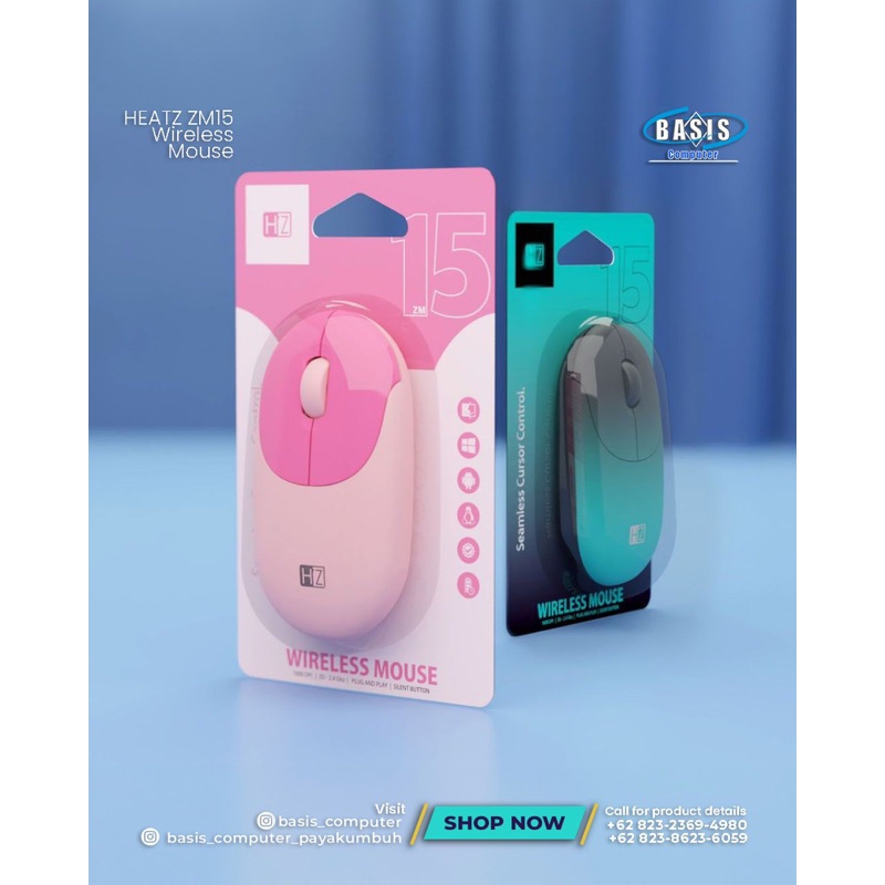 Jual MOUSE WIRELESS SILENT HZ (HEATZ) ORIGINAL ZM15 | Shopee Indonesia