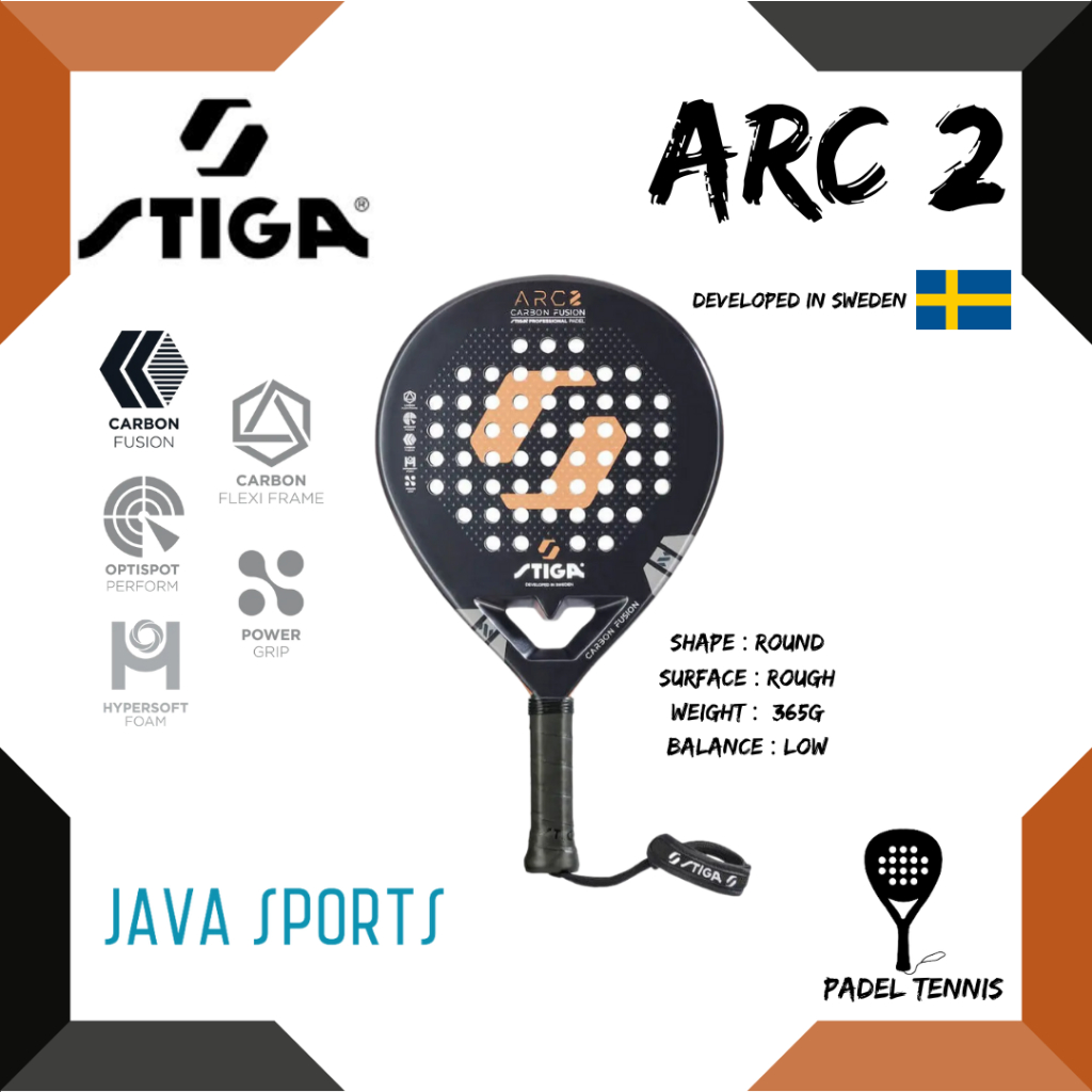 Jual Raket Padel Tenis Stiga ARC 2 Official Resmi Original Padel Racket ...