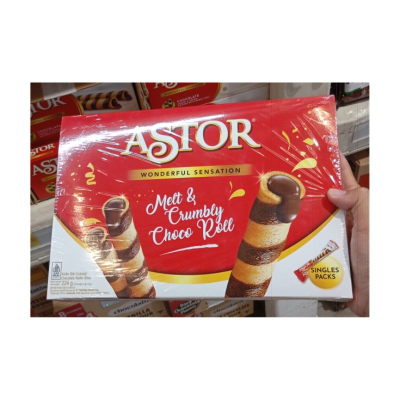 Jual ASTOR WAFER ROLL COKELAG WONDERFUL SENSATION 224GR | Shopee Indonesia