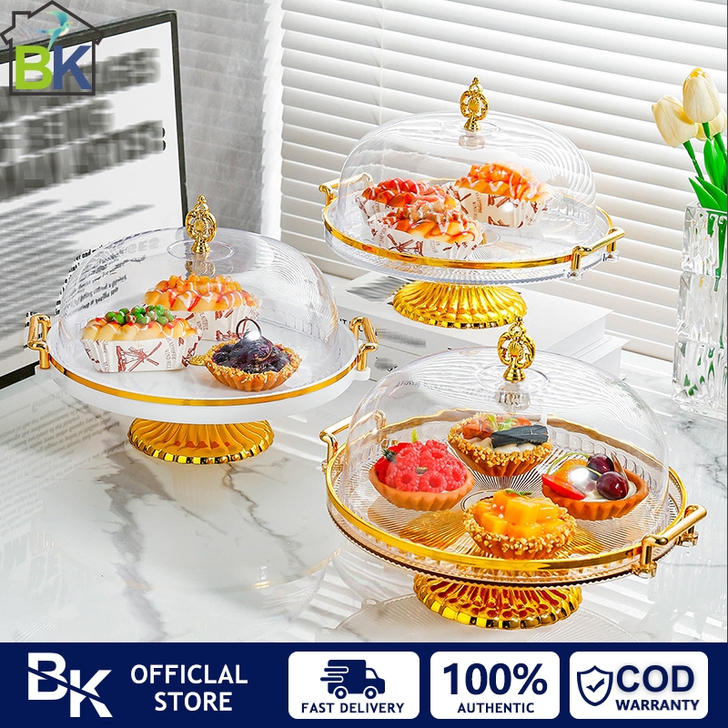 Jual Tempat Kue dengan tutup Cantik Wadah Roti Aesthetic Baki Kue ...