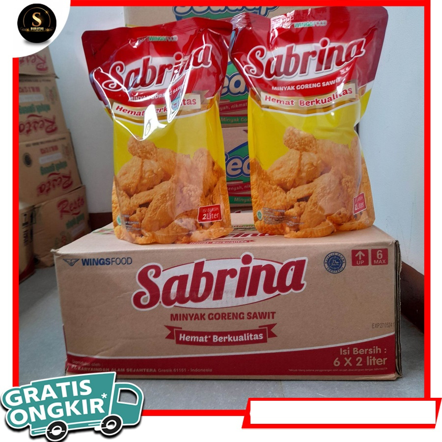 Jual MINYAK SABRINA 2L DUS ( 6 POUCH ) | Shopee Indonesia