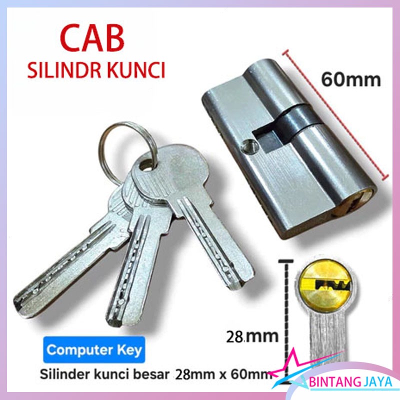 Jual silinder kunci pintu besar kecil tanggung isi silinder besar komputer key anak kunci pintu ...