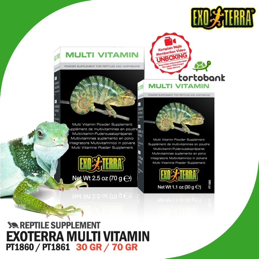 Jual EXOTERRA MULTIVITAMIN REPTIL VITAMIN EXO TERRA COCOK UNTUK VITAMIN ...