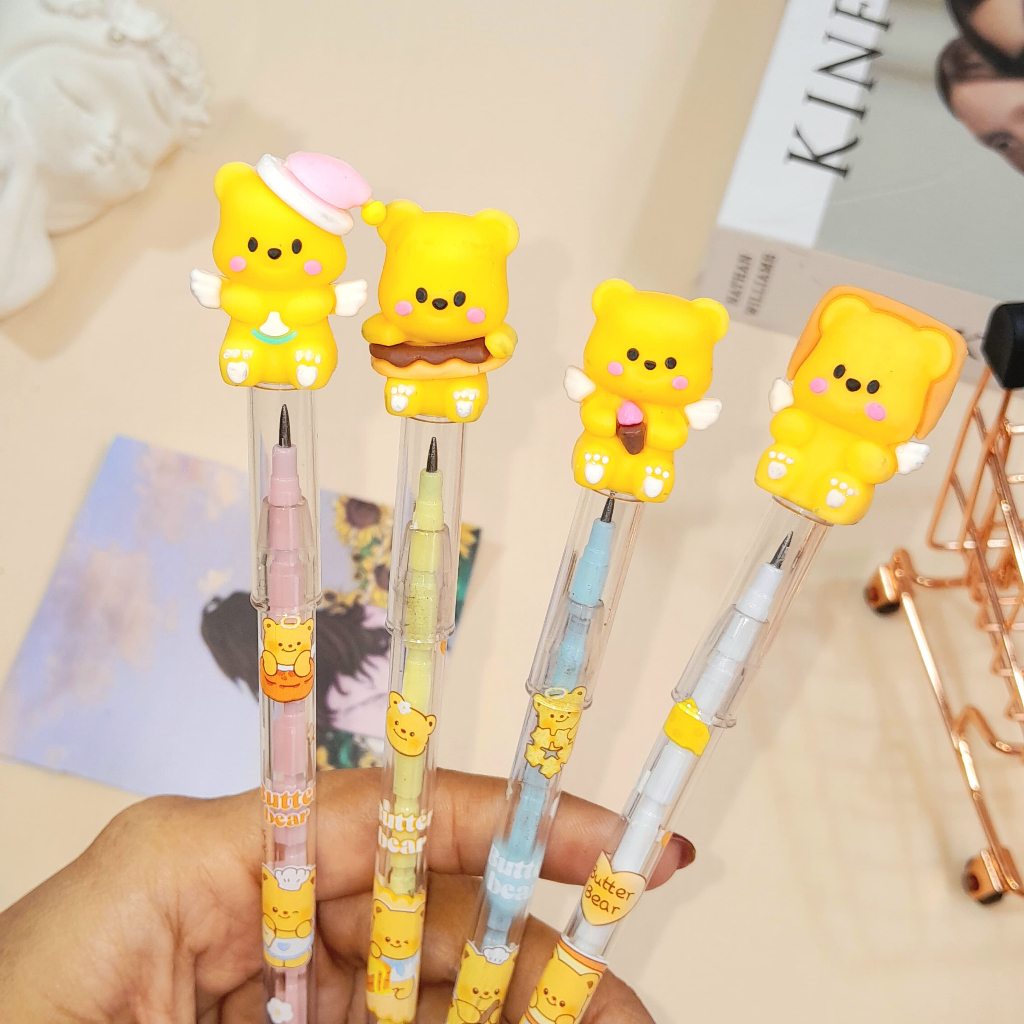 Jual Pensil Susun Butter Bear Super Cute Lucu Ready 4 Variant Warna ...