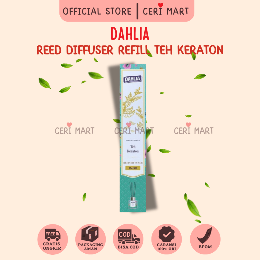 Jual Dahlia Reed Diffuser Refill Pengharum Ruangan Teh Keraton | Shopee ...