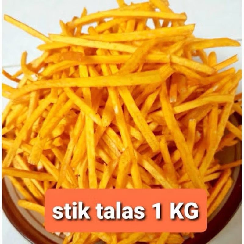 Jual STIK TALAS KUNING 1 KG / STIK TALAS PUTIH 1 KG (valsnack) | Shopee ...