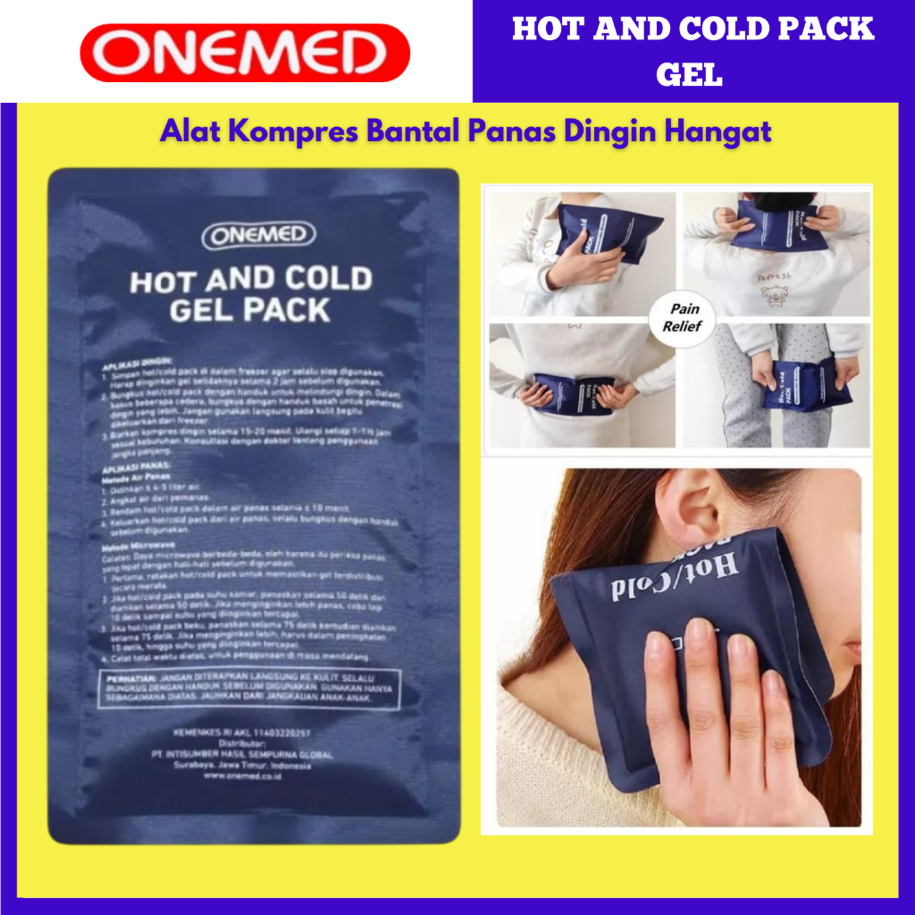 Jual Hot and Cold Pack Gel Onemed Alat Kompres Bantal Panas Dingin ...