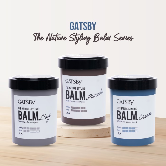 Jual POMADE GATSBY HAIR STYLING BALM CLAY, BALM POMADE, BALM CREAM 70gr ...