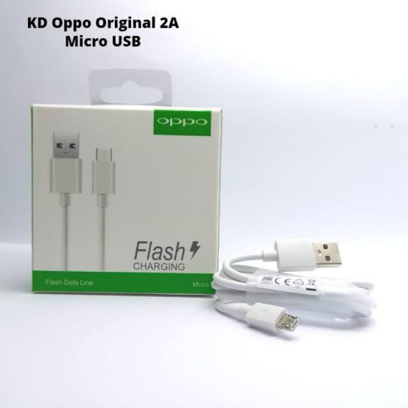 Jual KABEL DATA OPPO 2A / V8 / MICRO USB / TYPE-C VOOC / FAST CHARGING ...