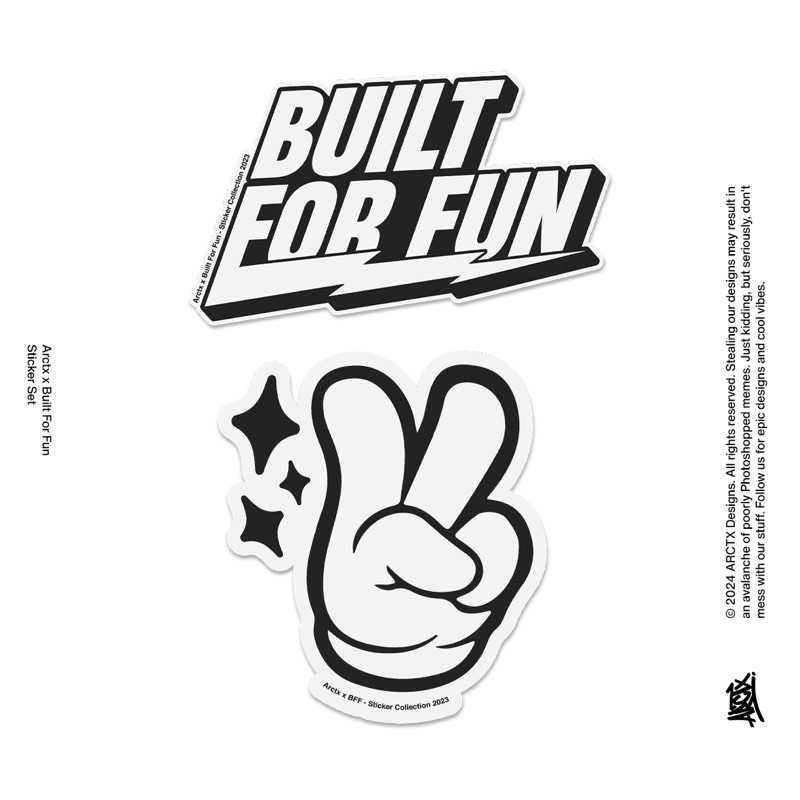 Jual BFF x ARCTX STICKER PACK! | Shopee Indonesia