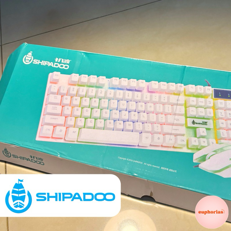 Jual Keyboard and Mouse FULL SET RGB Shipadoo - preloved | Shopee Indonesia
