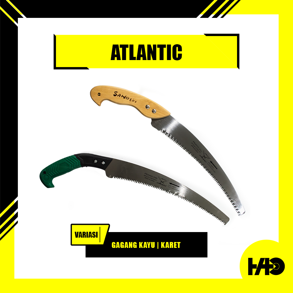 Jual Gergaji Kopi Dahan Lengkung Premium Super Tajam Gagang Kayu | Karet ukuran 14 inch ...