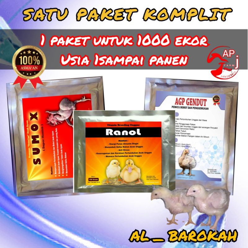 Jual vitamin ayam,ranol,sumox,agp gendut,nutrisi ayam dari usia 1 ...