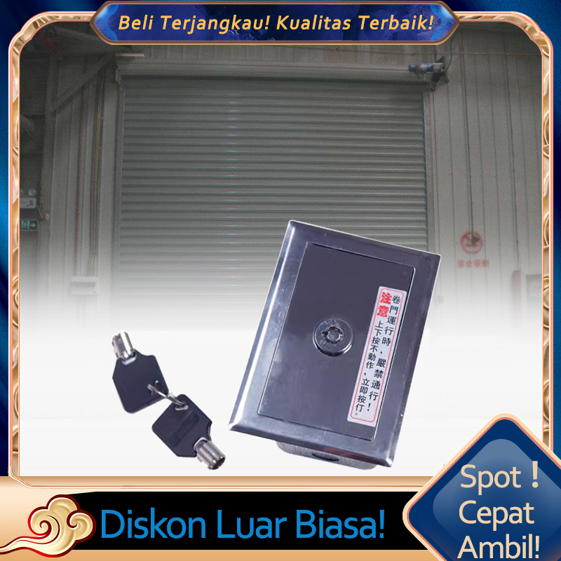 Jual Box Tombol Stainless Rolling Door Cover/Penutup Kunci | Shopee ...