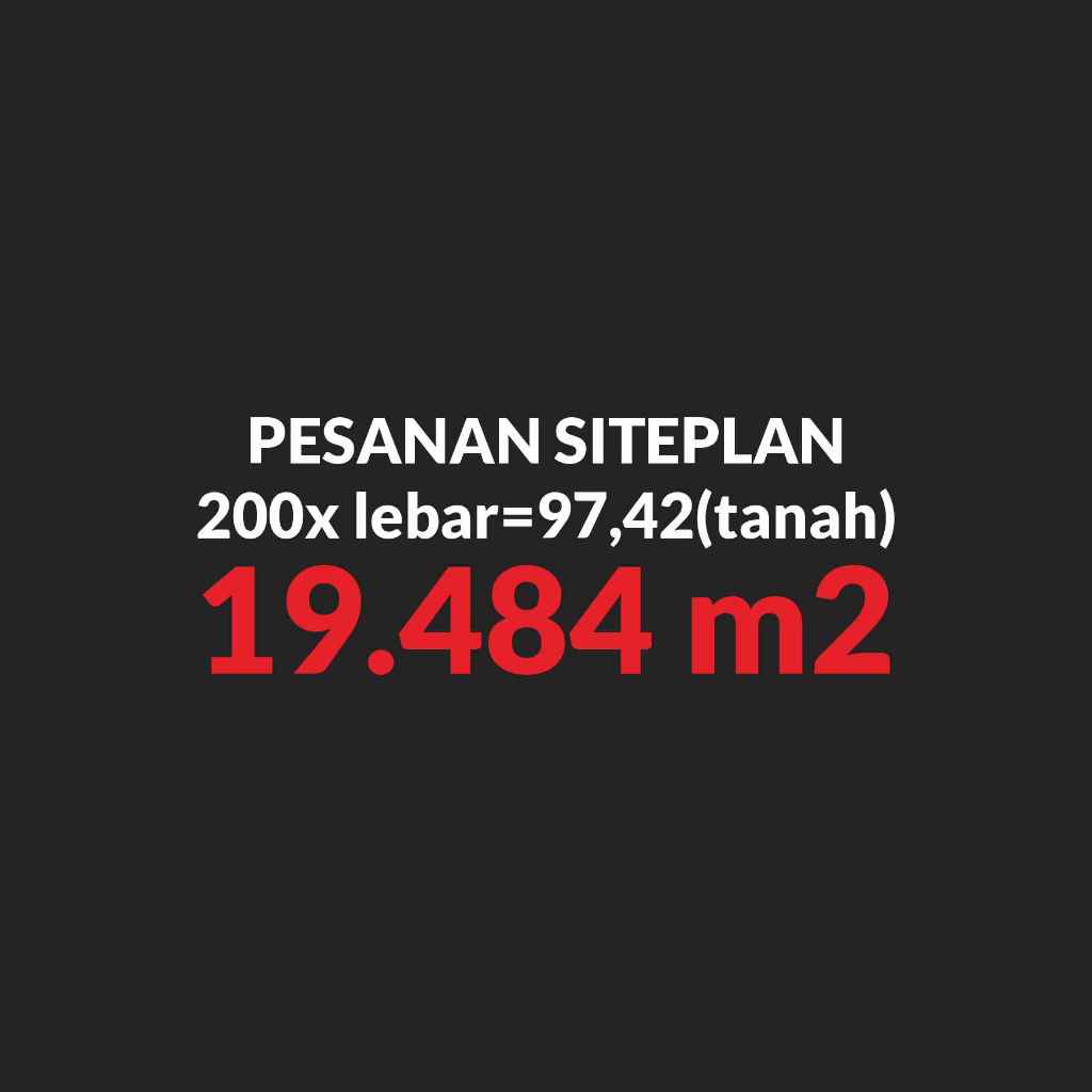 Jual PESANAN SITEPLAN 19.484 Meter Persegi | Shopee Indonesia