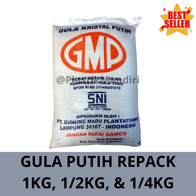 Jual Gula Putih Kristal Gmp 1Kg Repack | Shopee Indonesia