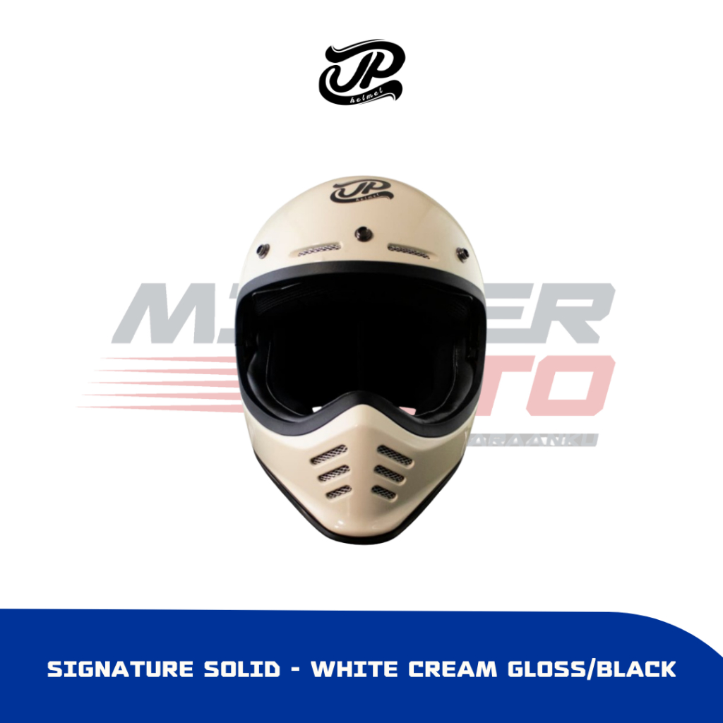 Jual Helm Retro Full Face JP Signature Solid | Shopee Indonesia