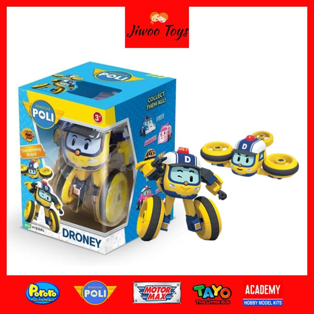 Jual Silverlit Robocar Poli Transforming Robot Droney MRT 0656 Mainan ...