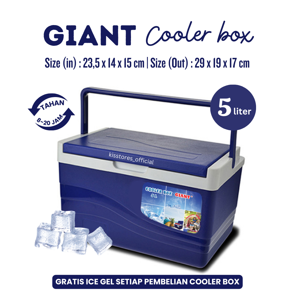 Jual Cooler Box 5 Liter Merk Giant Bukan Marina Box Vaksin Kotak Pendingin Cool Box Gratis Ice ...