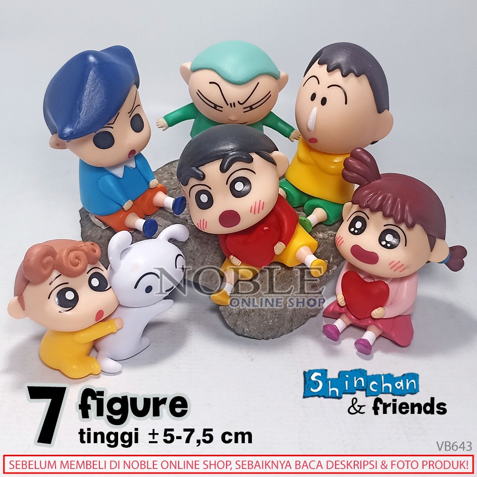 Jual Shinchan and Friends Figure Love Heart Care Teman Keluarga ...