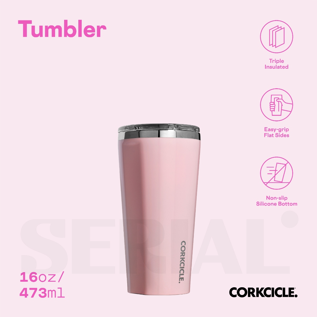 Jual CORKCICLE Tumbler 16oz - Classic Rose Quartz | Shopee Indonesia