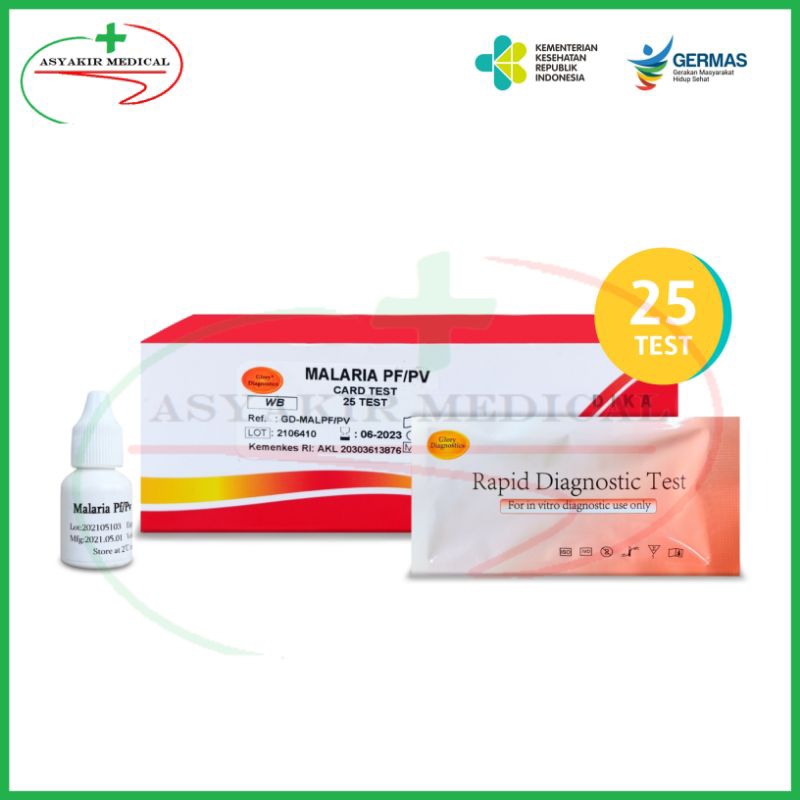 Jual Test Malaria Pf/Pv Rapid Tes 1 Box 25'Pcs | Shopee Indonesia