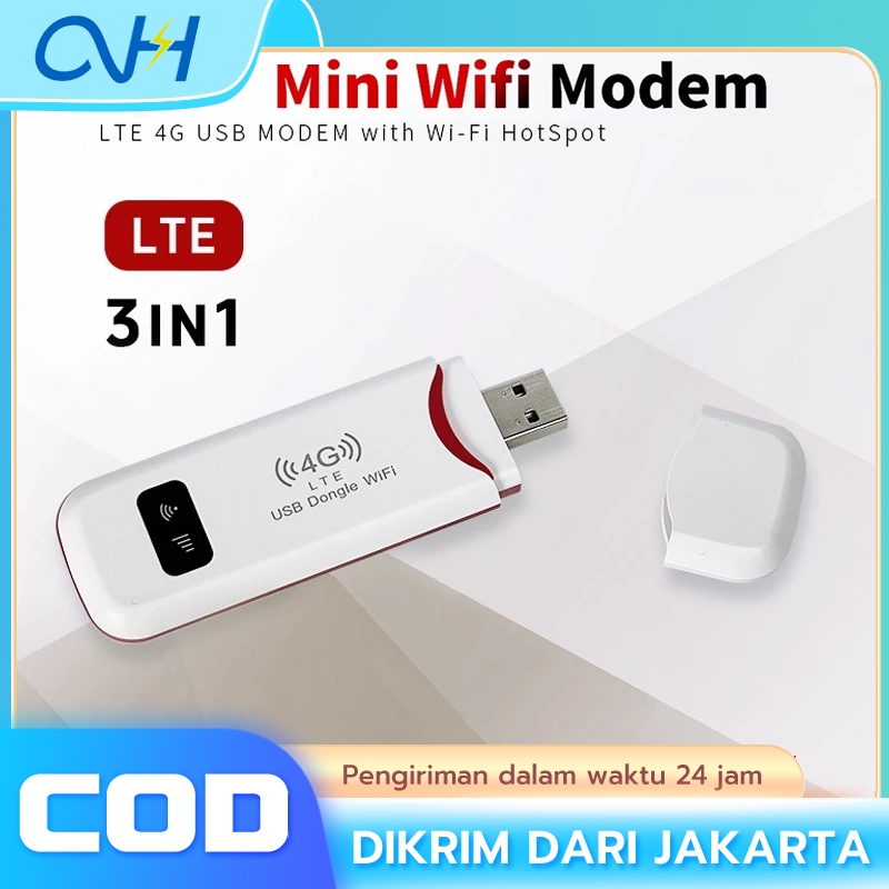 Jual (COD)Modem Wifi 4G Wingle USB Mifi Modem WIFI 4g All Operator 150 Mbps Modem Mifi 4G LTE ...