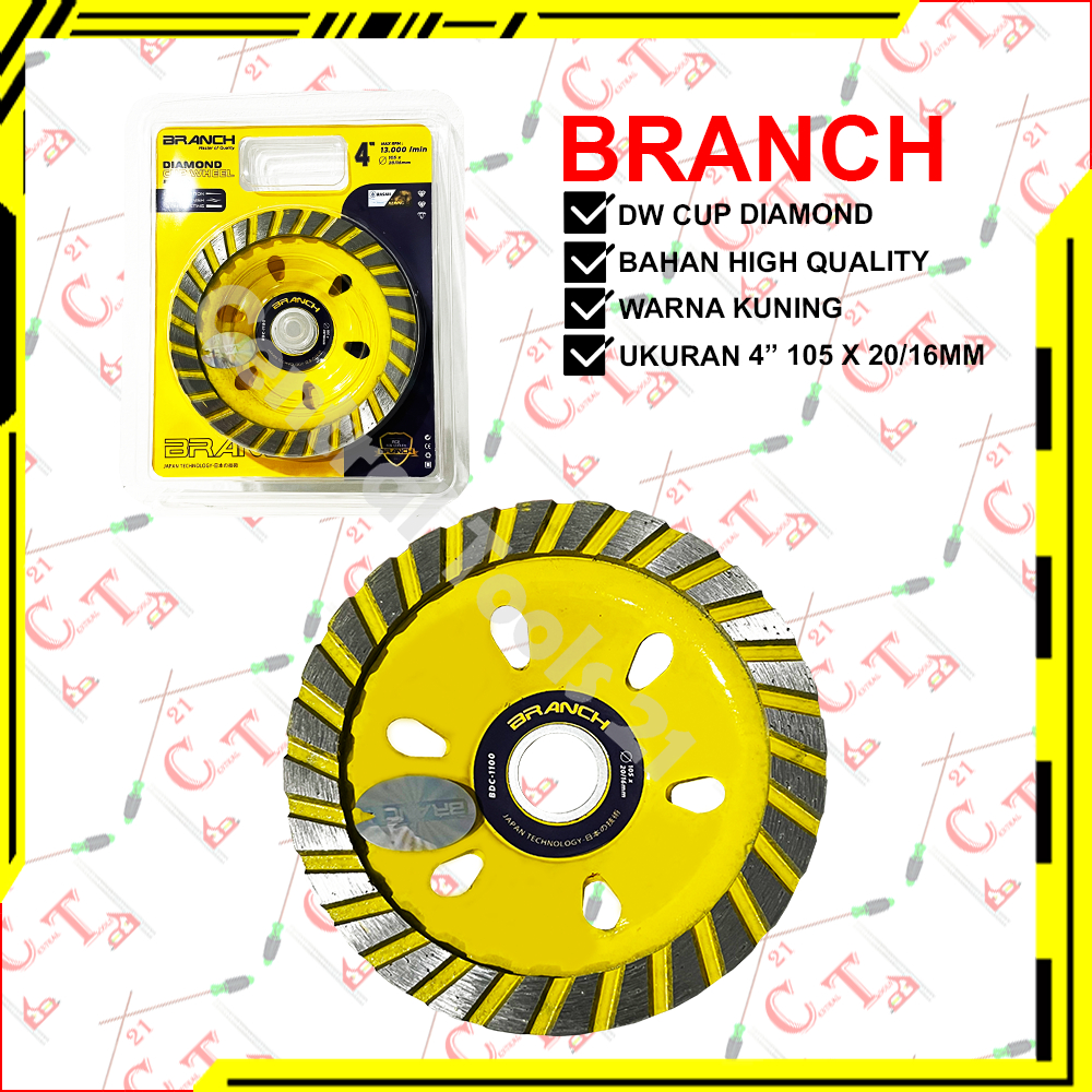 Jual DW Cup Wheel Diamond Mata Gerinda Poles Diamond 4 Inch Branch ...