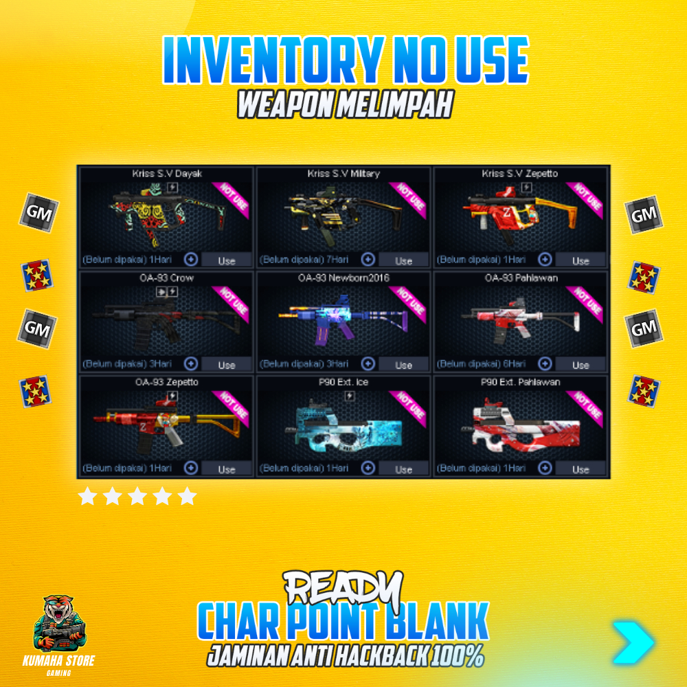 Jual CHAR POINTBLANK / CHAR PB - DIAMOND GRADE 1| DATA POLOS ...