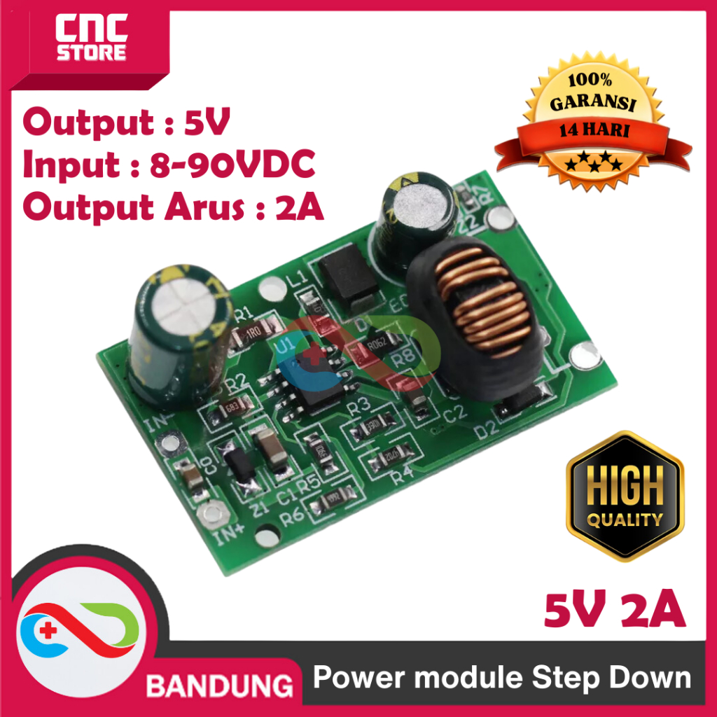 Jual DC-DC Step Down High Voltage module 9-90V to 5V/2A | Shopee Indonesia