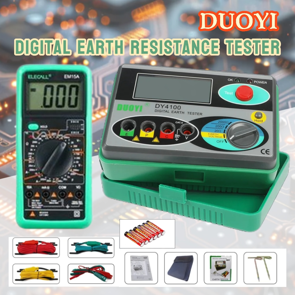 Jual DUOYI DY4100 Tester Resistansi Tanah 100% Asli, Mesin Ukur ...